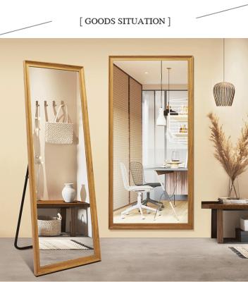 China Slim Profile Full Length Contemporary Standing Mirror  For Bedroom Corner for sale