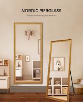 China Slim Profile Full Length Contemporary Standing Mirror  For Bedroom Corner for sale