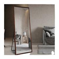 China New Zealand Pine Solid Wood Full Length Mirror 160x50cm HD Silver Coated Glass for sale