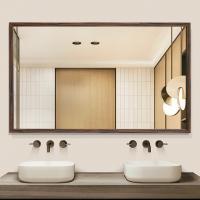 China New Zealand Pine Solid Wood Full Length Mirror 160x50cm HD Silver Coated Glass for sale