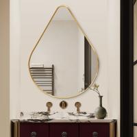 China Arch Shape Metal Frame Wall Mirror Without Light , Decorative Full Length Wall Mirror for sale