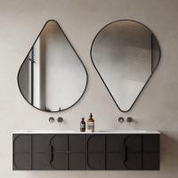 China Arch Shape Metal Frame Wall Mirror Without Light , Decorative Full Length Wall Mirror for sale