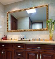 China Silver LED Framed Mirror Anti Explosion Wall Mounted Decorative Mirror 4mm 5mm for sale