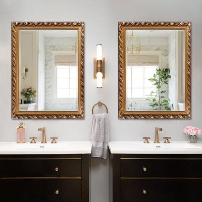 China Silver LED Framed Mirror Anti Explosion Wall Mounted Decorative Mirror 4mm 5mm for sale