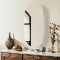 China Illuminated Bathroom Mirror Cabinet 5mm Anti Corrosion Shatterproof Wall Hanging with LED Touch Switch for sale