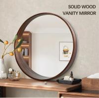 China 24 Inches Black Framed Vanity Mirror , Custom Framed Mirrors For Bathrooms for sale