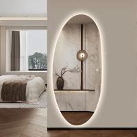 China Wholesale Custom Oval LED Bathroom Mirror 77x170cm Smart Touch Sensor Dimmable Anti Fog IP44 for sale