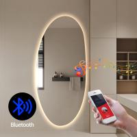 China Wholesale Custom Oval LED Bathroom Mirror 77x170cm Smart Touch Sensor Dimmable Anti Fog IP44 for sale