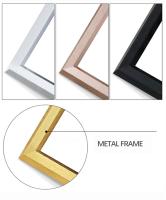 China Framed Frosted Edge LED Bathroom Mirror 60x80cm 110-240V Anti-Fog Touch Sensor for sale