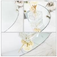 China Frameless Pill Shaped Wall Mirror 5mm HD Copper Free Silver Mirror Without Light for sale