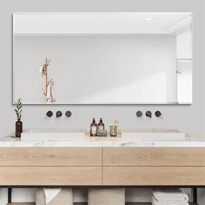 China Frameless Rectangular Wall Mirror 5mm HD Copper Free Silver Mirror 600x800mm for sale