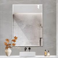 China Frameless Rectangular Wall Mirror 5mm HD Copper Free Silver Mirror 600x800mm for sale