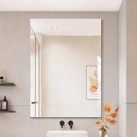 China Frameless Rectangular Wall Mirror 5mm HD Copper Free Silver Mirror 600x800mm for sale