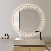China Commercial Round LED Backlit Mirror Customized Irregular Hotel Vanity Mirror for sale