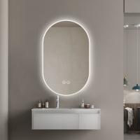 China IP54 Oval LED Bathroom Mirror  , Decorative Smart Acrylic Bathroom Mirror for sale