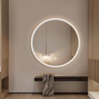 China Round LED Anti Fog Bathroom Mirror IP44 Waterproof 80cm Dimmable Touch Switch for sale