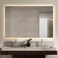 China Wall Mounted Fogless Bathroom Mirror Shatterproof Rectangular Backlit Anti Fog Bathroom Mirror for sale