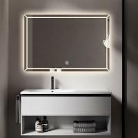China Anti Fog Hotel Mirrors Rectangle Bathroom Vanity Mirror Shatterproof for sale