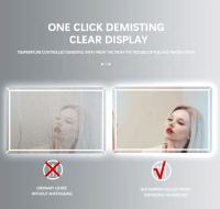 China Anti Fog Hotel Mirrors Rectangle Bathroom Vanity Mirror Shatterproof for sale