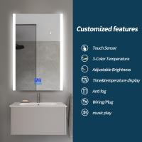 China Shatterproof Wall Hung Vanity Mirror 60x80CM 70x90CM 75x100CM 75x120CM for sale