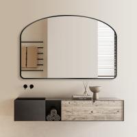 China Arched Aluminium Framed LED Mirror 4mm 5mm Large Wall Bathroom Mirror for sale