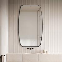 China 4mm 5mm Bathroom Wall Mirror Aluminium Frame HD Copper Free Silver Mirror 19.7x35.4in for sale