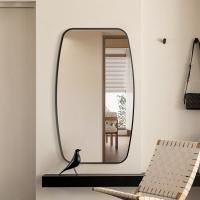 China 4mm 5mm Bathroom Wall Mirror Aluminium Frame HD Copper Free Silver Mirror 19.7x35.4in for sale