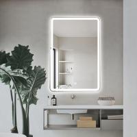China LED Bathroom Mirror 60x80cm with Adjustable Color Temperature 3000K-6500K Anti-Fog for sale