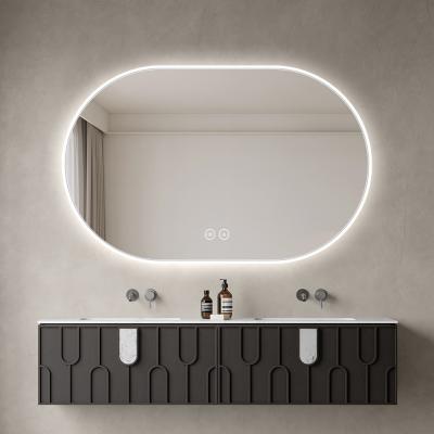 China BOLEN Pro Series Smart LED Bathroom Mirror 800x600mm Voice Control Anti-Fog CRI95 for sale