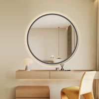 China Round LED Smart Mirror 3 Color Temperature Touch Control Anti-Fog 60cm for sale