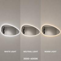 China Touch Dimmable LED Vanity Mirror with Copper-free Silver Mirror and IP44 IP54 Waterproof for Bathroom Salon Hotel for sale