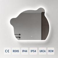 China Bear-Shaped Irregular Frameless Backlit LED Mirror with Waterproof High Output 2835 LED and Copper-Free Silver Mirror for sale