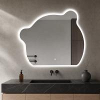 China Bear-Shaped Irregular Frameless Backlit LED Mirror with Waterproof High Output 2835 LED and Copper-Free Silver Mirror for sale