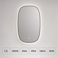 China Touch Dimmable LED Wall Mirror with Copper-free Silver Mirror and IP44 IP54 Waterproof for Bathroom for sale