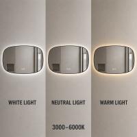 China Touch Dimmable LED Wall Mirror with Copper-free Silver Mirror and IP44 IP54 Waterproof for Bathroom for sale