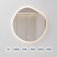 China Cloud-Shaped Irregular Frameless Backlit LED Wall Mirror with Touch Dimmable Control and IP44 IP54 Waterproof for sale