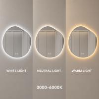 China Cloud-Shaped Irregular Frameless Backlit LED Wall Mirror with Touch Dimmable Control and IP44 IP54 Waterproof for sale
