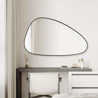 China Organic black aluminum frame wall decoration bathroom mirror for hotel for sale