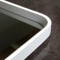 China Modern White Integrated Alumimum Frame Defogger Bathroom Dimming Led Light Mirror for sale