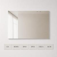 China Ultra-Slim Frameless LED Bathroom Mirror with 5mm Copper-Free Silver Glass and Beveled Edge for sale