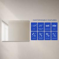 China Ultra-Slim Frameless LED Bathroom Mirror with 5mm Copper-Free Silver Glass and Beveled Edge for sale