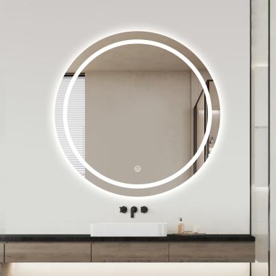 China Modern Invisible LED Bathroom Mirror - Vanishing Frosting Smart Vanity Mirror with Hidden Front Design Defog for sale