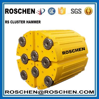 China ROSCHEN RS Series Jumbo Cluster Hammer Drill 660-1500mm for Hard Rock Piling Operations for sale