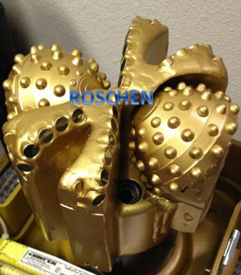 China 3 Cones 3 Blades Water Well Drill Bits Matrix / Steel Body Excellent Toolface Control for sale