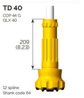 China Epiroc COP 44 Gold DTH Hammer for Iron Ore Blast Hole Drilling with 4-inch Size and 12-spline Shank for 110-130mm Hole Range for sale
