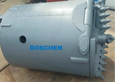 China Pile Rotary Auger Rock Drilling Bucket R15 / R26 / R28 / R30 / R38 / R60 for sale