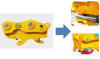 China Excavator Manual Quick Hitch Coupler Dual Lock System for 1.5-40 Ton Excavators with 25-300 Bar Pressure for sale
