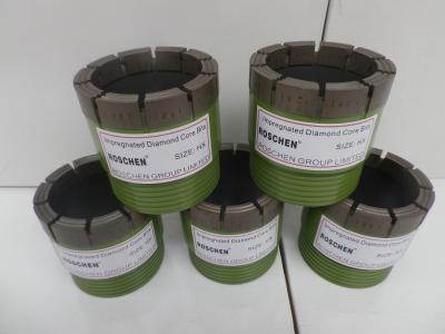 China HX NX BX Diamond Core Drill Bits 98.98mm/75.44mm/59.69mm for Double Tube Core Barrel Exploration Drilling for sale