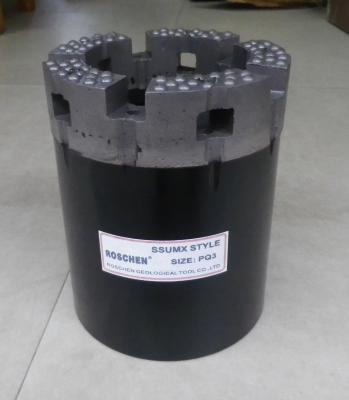 China Gold Mining Diamond Core Drill Bits NQ HQ PQ For Diamond Core Drilling for sale
