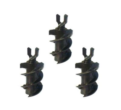 China High Efficiency Steel Earth Auger Drill Bit - 15 Inch (380mm) Hollow Stem Design with 50° Hardness for Soil Drilling for sale